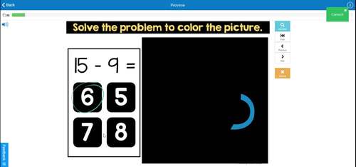 Winter Boom Cards™ Subtraction Facts Digital Color by Number | TPT