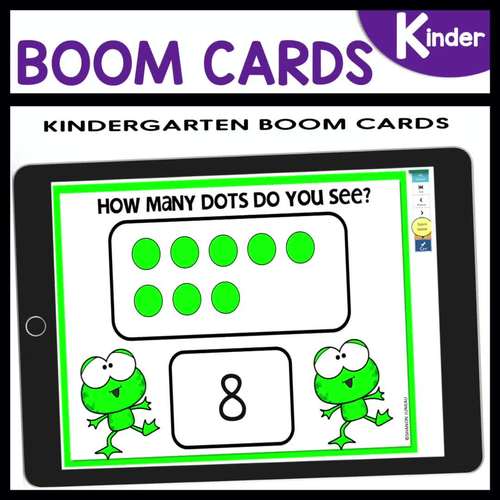 Groups of Ten Boom Cards Kindergarten Unit 5 Lesson 1 Digital Task Cards
