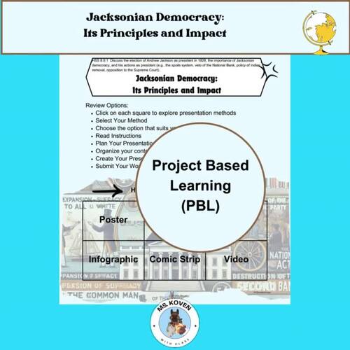 HSS 8.8.1 Jacksonian Democracy: Its Principles and Impact PBL Choice Board