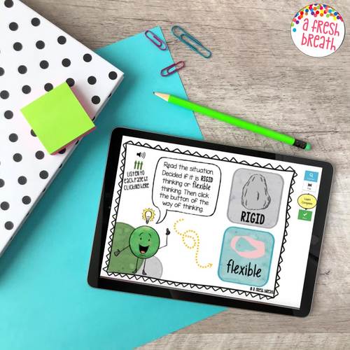 Rigid vs Flexible Thinking Boom Digital Task Cards Volume 1 | Distance ...