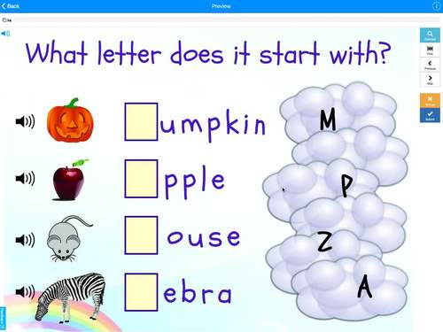 What letter (14 BOOM CARDS distance learning deck - match letter to ...