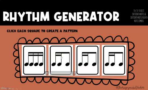 INTERACTIVE RHYTHM GENERATOR- powerpoint slides by The Cringey Music ...