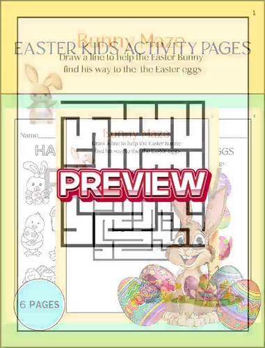 EASTER KIDS ACTIVITY PAGES by chintana R. | TPT