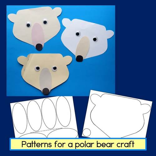 Polar Bear Craft and Guided Reading Book with Measurement Activity