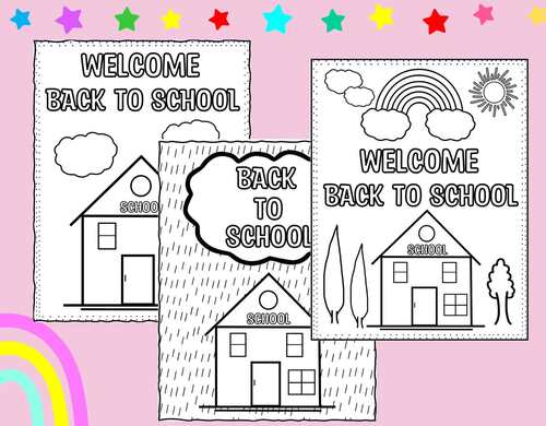 Printable Back to School Coloring Worksheets, First Day of School ...