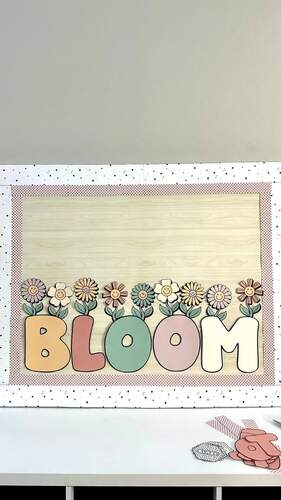 Spring Retro Flowers Ready to Bloom Bulletin Board Kit by Kimberly ...