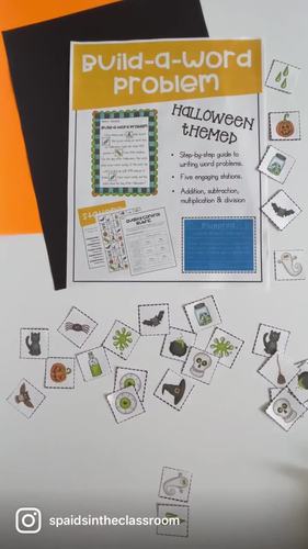 Halloween Word Problem Writing Stations | Math Centers | Grades 3–6 ...