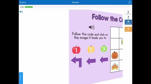 Halloween Directional Coding Activities Digital Task Cards with Boom Cards