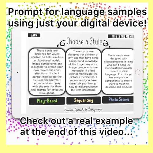 Language Sample Digital Toolkit, BOOM Cards Speech Therapy, Language ...
