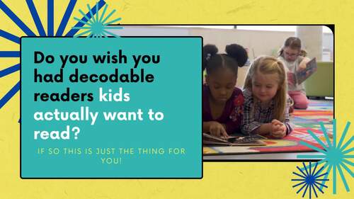 CVC Decodable Reader Kindergarten Phonics Decodables Guided Reading SOR