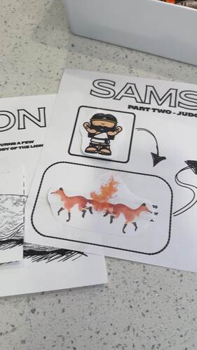 Samson: 3 Bible lesson activities K-2 Sunday School by Summer Loves Sundays