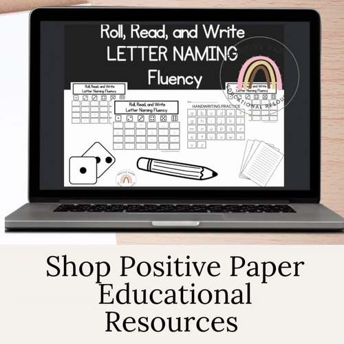 Roll, Read, and Write Letter Naming Fluency Activity | TPT