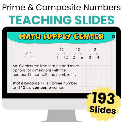 Prime and Composite Numbers Teaching Slides - 4th Grade Math Teaching ...