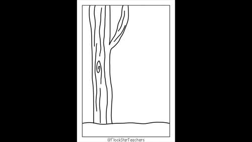 Directed Drawing | Apple Tree by FlockStarTeachers | TPT