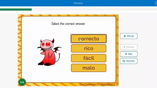 Boom Cards: Los Opuestos 2 - Opposites 2 - Vocabulary Identification by ...