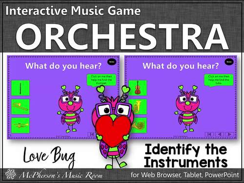 Instruments of the Orchestra ~ Interactive Music Game {Love Bug}