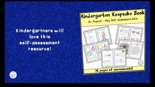 Assessment Book For Back To School & The End Of School - A Kindergarten ...