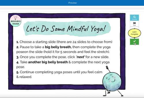 Yoga for Self-Regulation Digital Boom Cards™ Activity by Resource Haven
