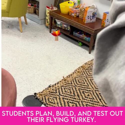 Thanksgiving Stem Activities for November Turkey Zip Line Challenge