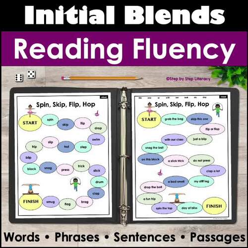 Beginning Blends Reading Fluency Practice Decodable Passages | Orton ...