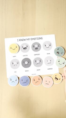 Emotions Activity for Kids, Emotion Matching Game Object to Picture ...
