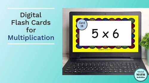 Digital Multiply by 5 Flash Cards for Multiplication Fact Fluency