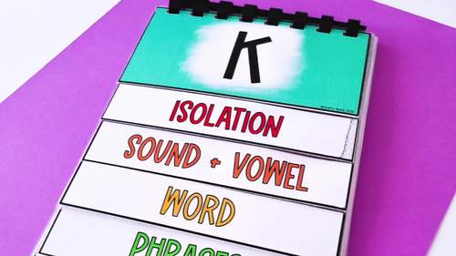 Interactive Articulation Flip Book-/k/-Speech Therapy by Crafty Vee's