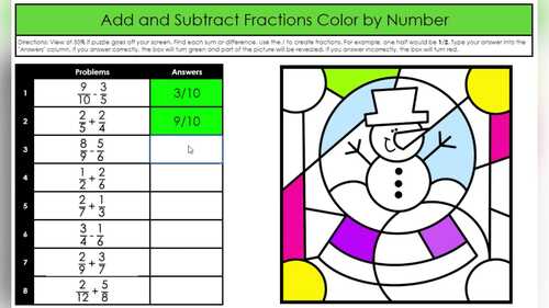 Add and Subtract Fractions Printable and Digital Activities by Fifth ...