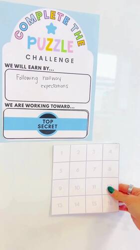 Winter Whole Class Rewards System | Classroom & Behavior Management Puzzle