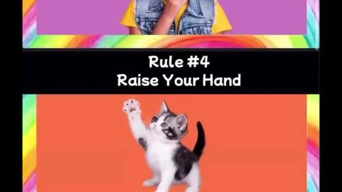 Bundle Class Rules Set 1 and Start of Art Slides by Managing the Mess