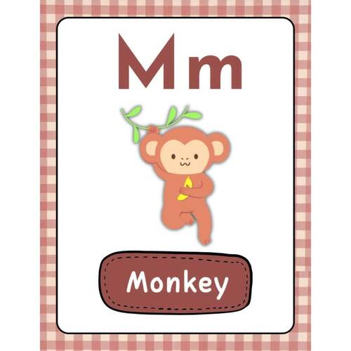 ABC Alphabet Learning - Fun Animal A-Z Poster by Lenhaipenrueng | TPT