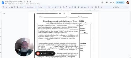 Great Depression and WWII | 5 CLOZE Activities | 7th Grade | Texas History