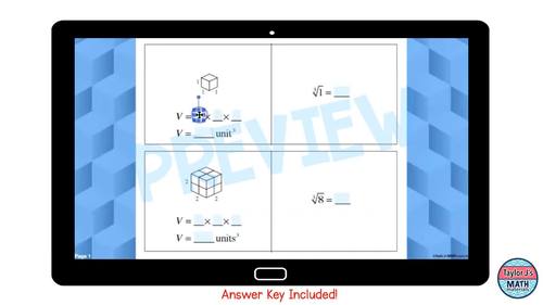 Cube Roots Digital Activity by Taylor J's Math Materials | TPT