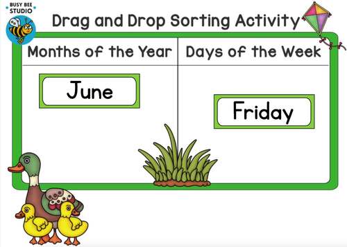 AFTER SPRING BREAK ACTIVITY ORDERING DAYS OF THE WEEK CALENDAR SKILLS ...