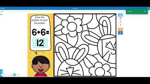 Addition to 20 Boom Cards™ | Color By Code | Digital Learning | TpT
