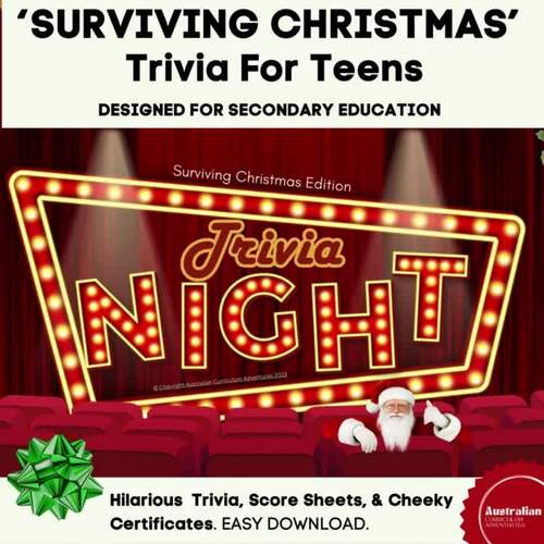 Christmas Trivia Game | Middle School Christmas Activity | TPT