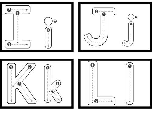 Upper and Lowercase Letter Tracing l Alphabet Tracing l Task Card Set l OT