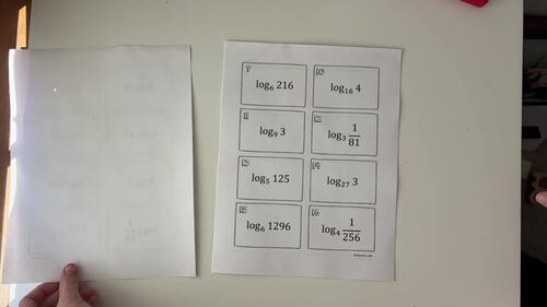 Evaluating Logarithmic Expressions Task Cards Activity By Mathy Mrs J