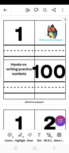 Write numbers 1-100 writing flashcards by Make Learning Happen | TPT