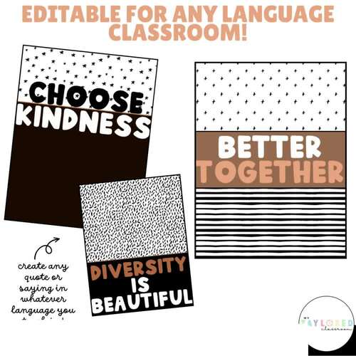 Boho Neutral Classroom Posters | Boho Neutral Classroom Decor | TPT