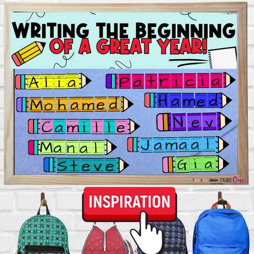 Back to School Name Craft, Activity for First day of School, Craft for B2S