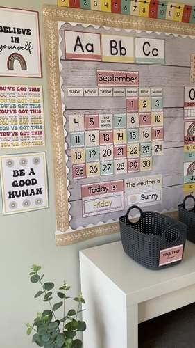 Retro Classroom Decor Bundle | Editable and Growing! by The Cohesive ...