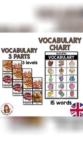 Autumn vocabulary. Literacy centers. September. Morning tubs. Write the ...