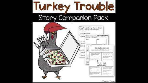 Turkey Trouble Companion Pack - Print and Digital Thanksgiving Activities