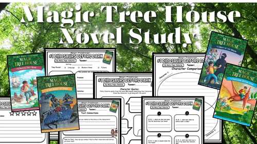 Magic Tree House Books 6-10 Book Based Activity Packet Novel Study ...