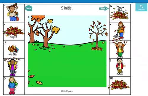 Fall NO PREP Articulation for Later Developing Sounds Create a Scene ...