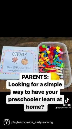 October Fall Leaves and Pumpkin Theme Activities for Preschool | PreK ...