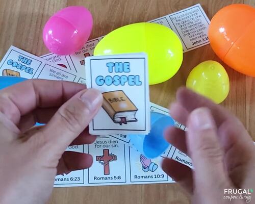 Mini Gospel Message Book Easter Egg Filler, Foldable Gospel Tract ...