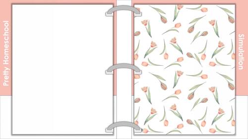 Editable and Printable Portfolio Binder Covers and Spines | Pink ...