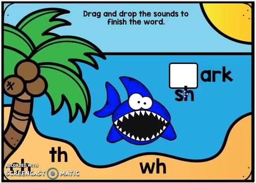 Digraphs Boom Cards | Word Building 1st Grade Phonics Boom Cards